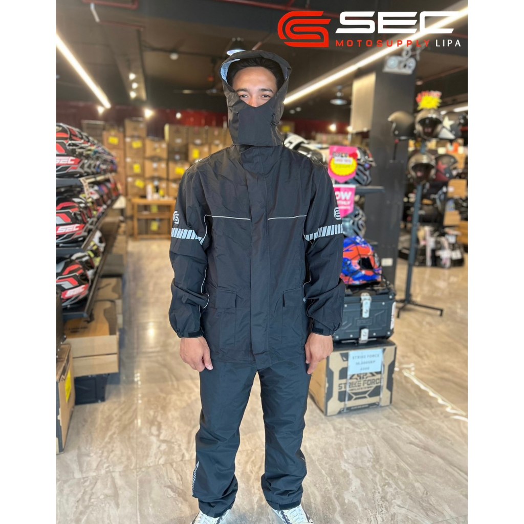 SEC RESPONDER RAINWEAR WITH PANTS BLACK AND GREY | Shopee Philippines