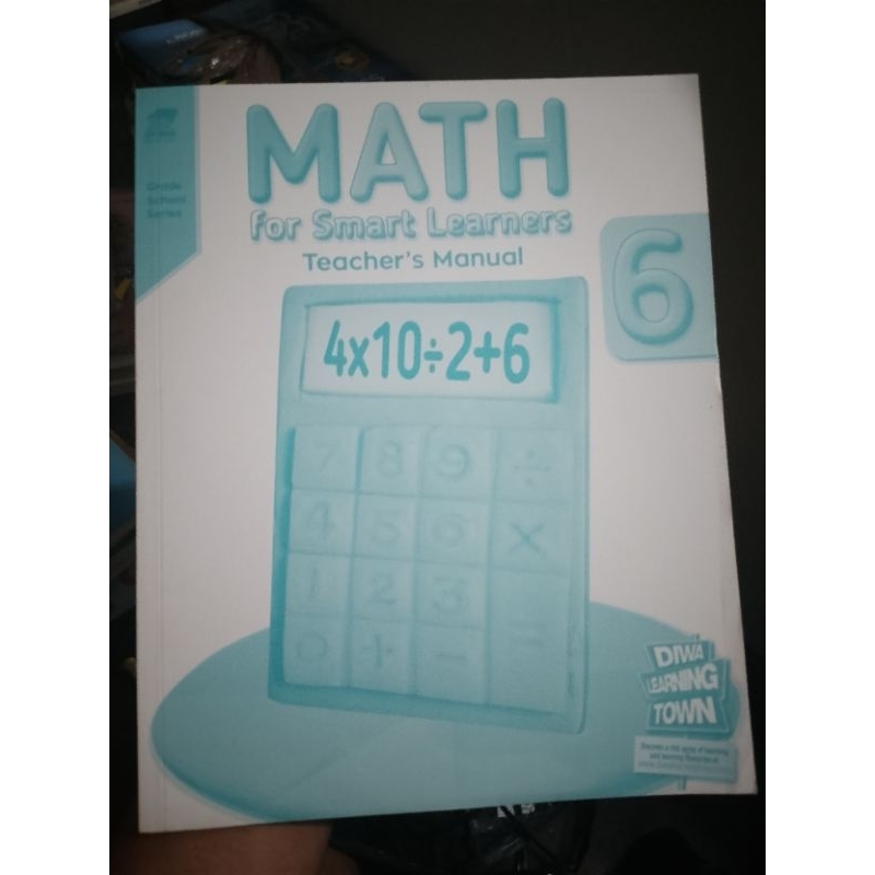 MATH FOR SMART LEARNERS grade 6 Teacher's Manual (brandnew | Shopee ...