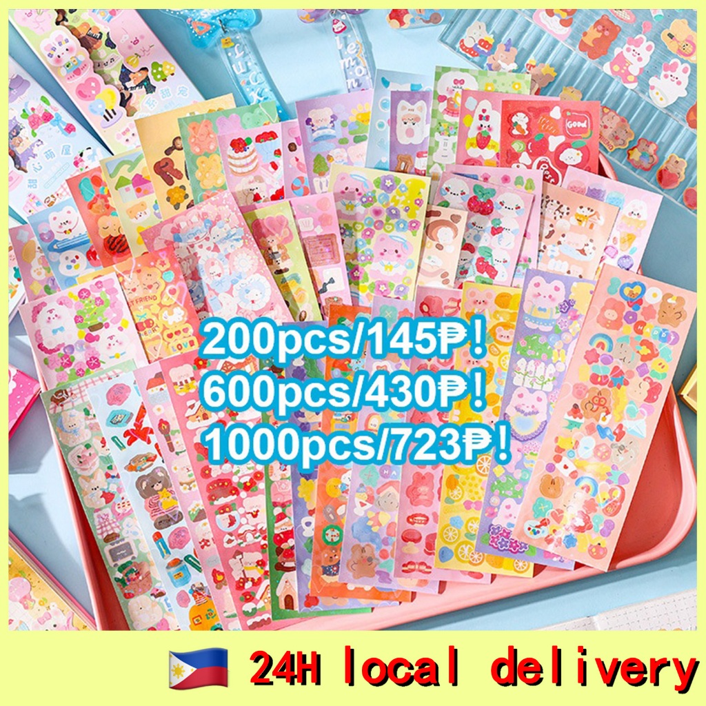 200/600/1000PCS Cartoon Guka Stickers DIY Unrepeated Stickers ...