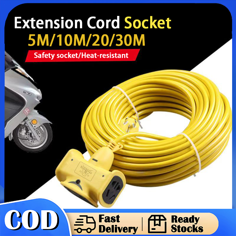 Electric Vehicle Chargin Extension Wire Plug-in Strip With Cable 5-30M ...