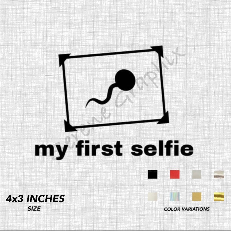 My First Selfie Sticker - Waterproof Cut Out Sticker | Shopee Philippines