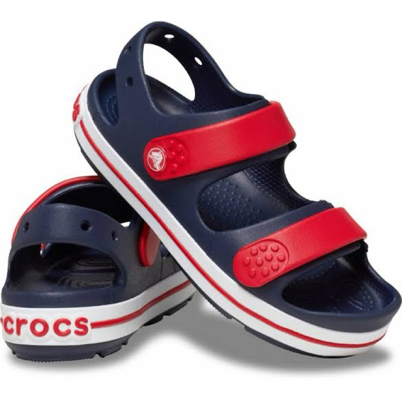 Crocs Crocband Cruiser in Navy/Red | Shopee Philippines