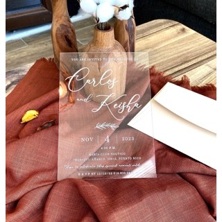 RUSH | Acrylic Invitation Wedding | Shopee Philippines