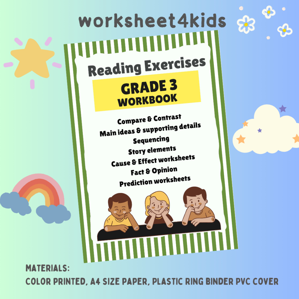 50, Pages GRADE 3 READING EXERCISES WORKBOOK | Shopee Philippines