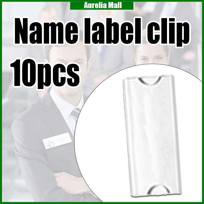 10Pcs Name Tag Holder Acrylic Name Tag Holder For Meetings Conventions ...