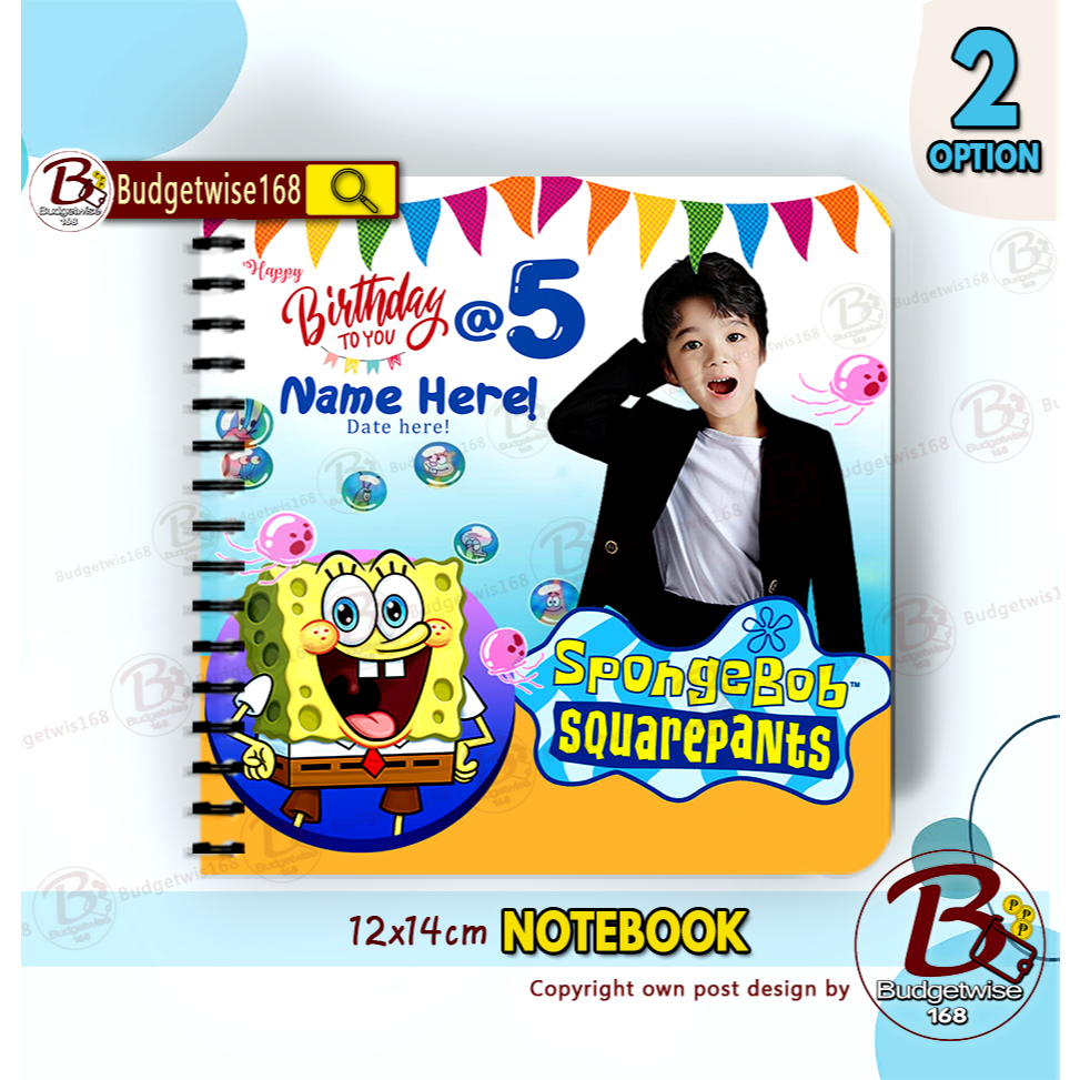 Spongebob Notebook / Souvenir / giveaways / gift / birthday ...