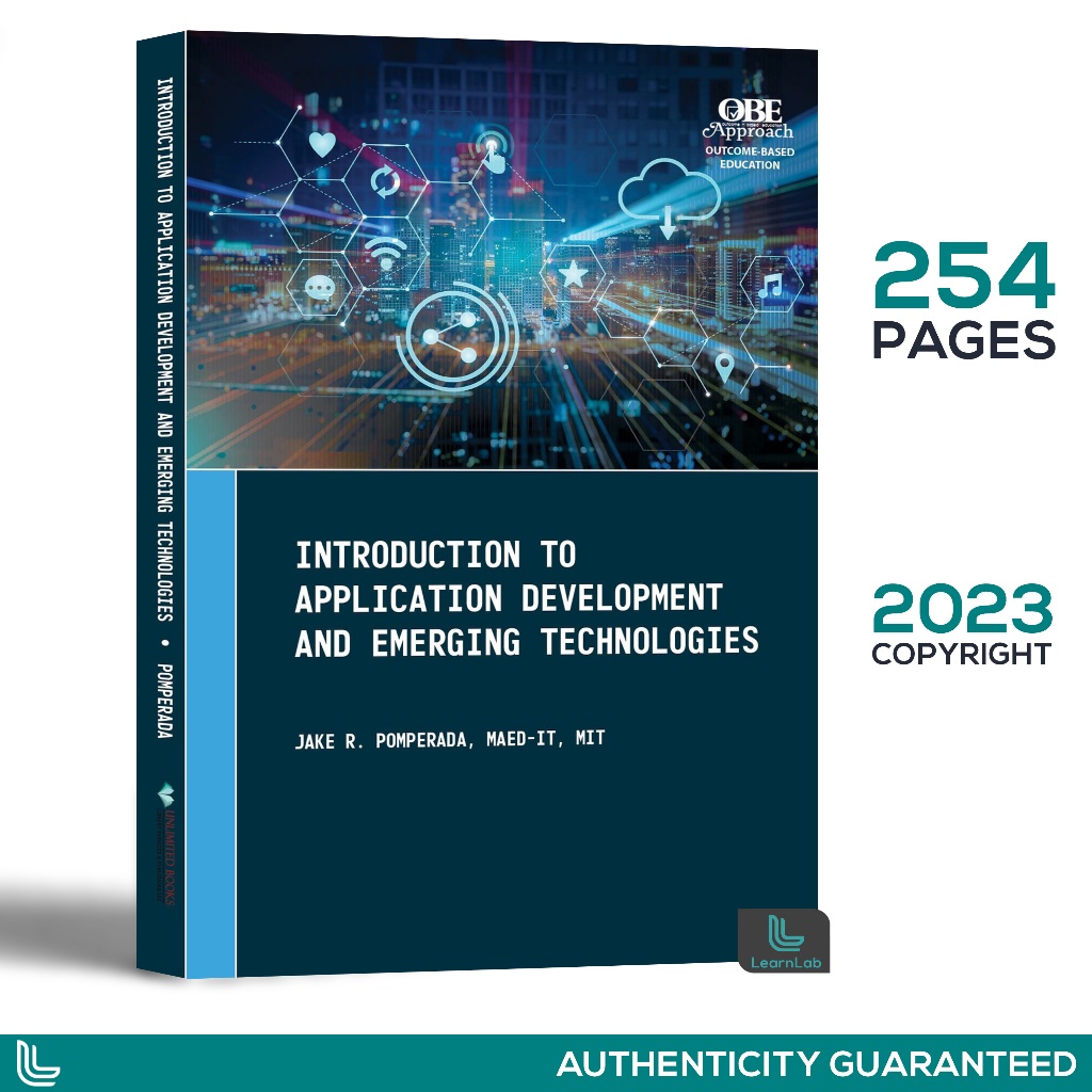 INTRODUCTION TO APPLICATION DEVELOPMENT AND EMERGING TECHNOLOGIES © 2023 - Jake Pomperada ...
