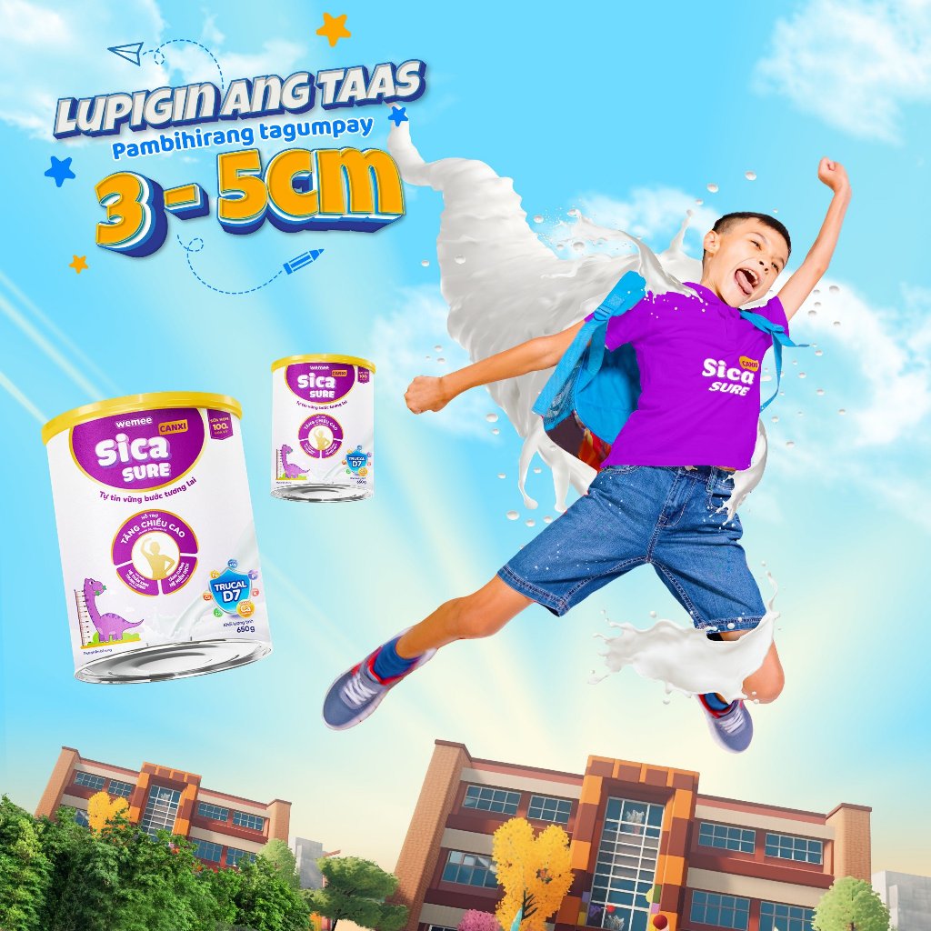 5 Can Sica Sure non-fat milk with calcium promotes height growth for ...