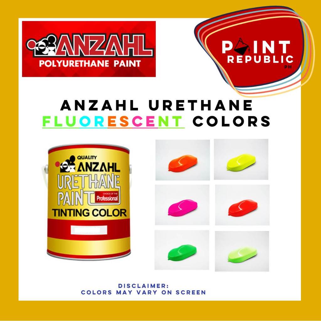 Anzahl Urethane Paint Colors - Fluorescent Series -1L SET (3/4L Color ...