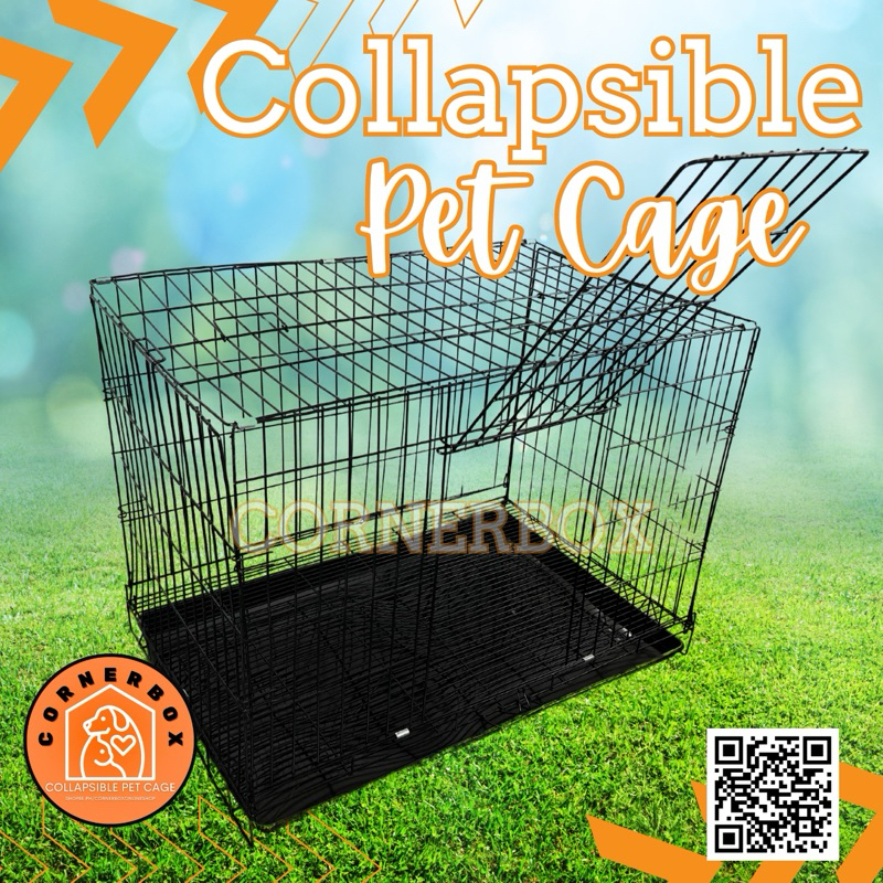 DOUBLE XL COLLAPSIBLE PET CAGE FRONT DOOR OPENING CAGE | Shopee Philippines
