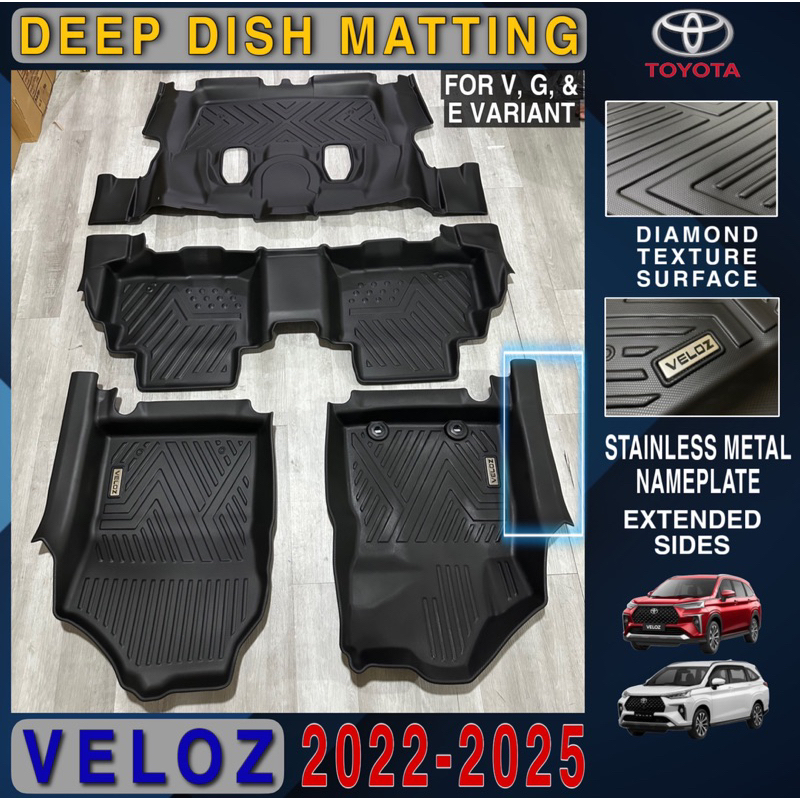 Toyota Veloz 2022-2025 Deep Dish Matting | Shopee Philippines