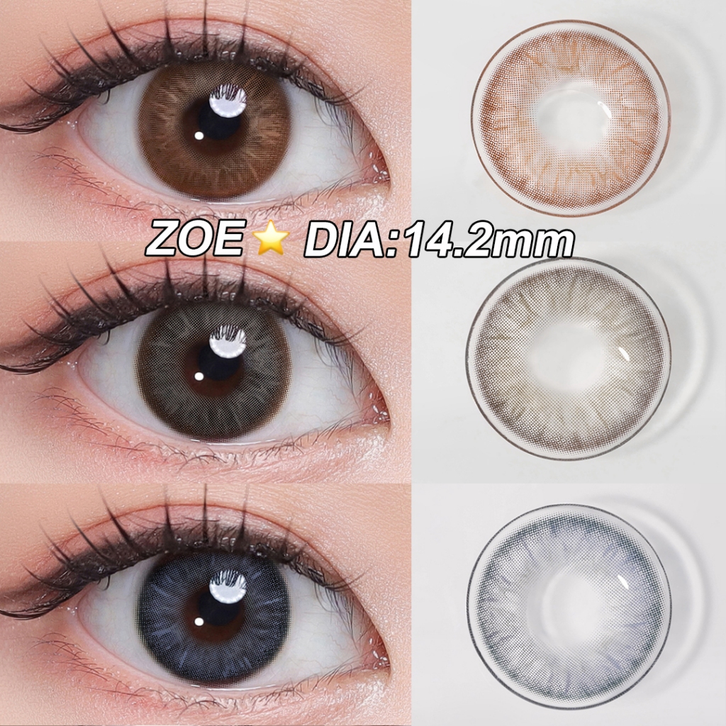 Magister Contact Lens OMG Series Brown Contacts for Eyes Beautiful Pupil Korea 14mm graded 0.0 ...