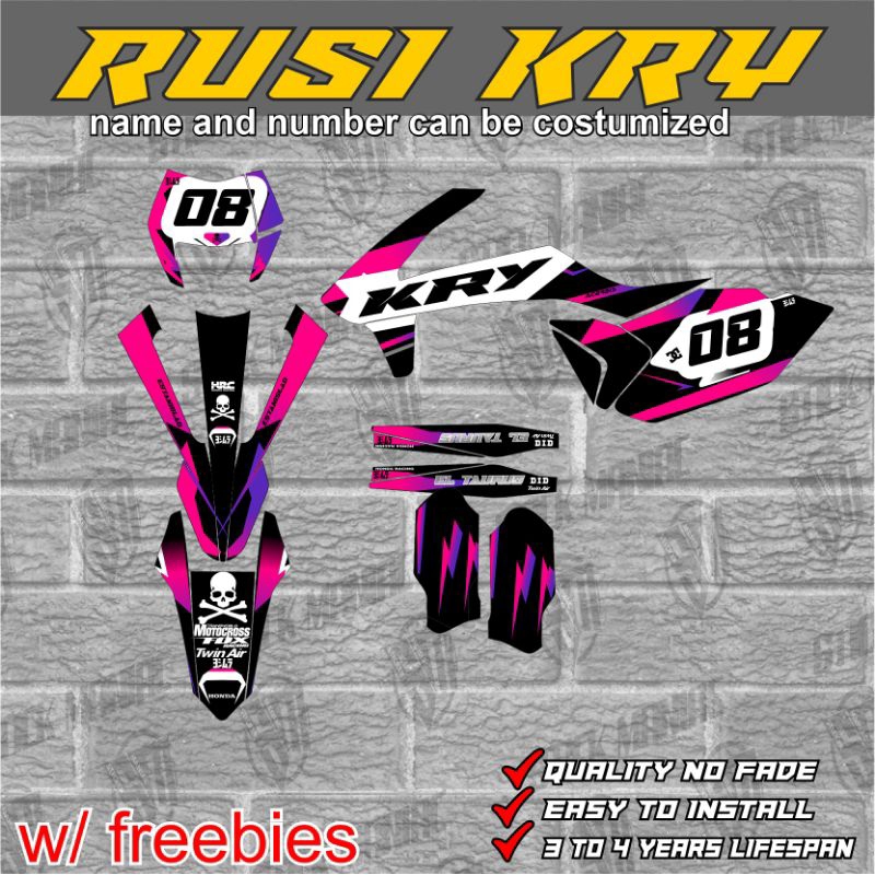 Rusi KRY 200, Rusi KRY 150 decals stickers, laminated | Shopee Philippines