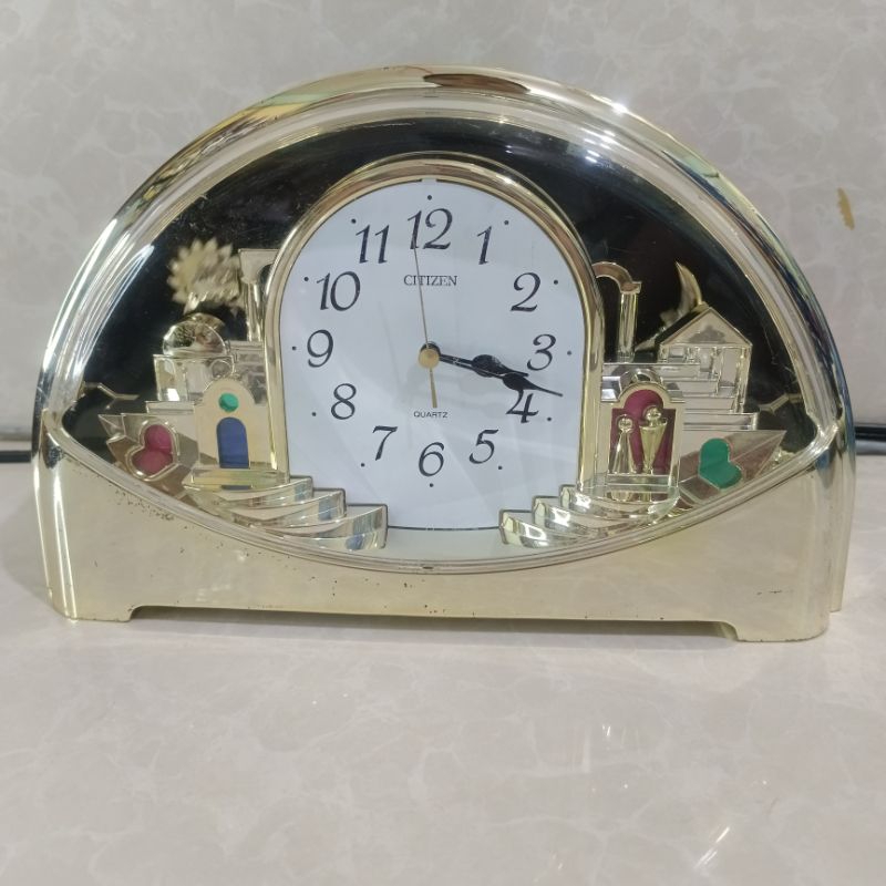 Vintage Citizen Quartz Table Clock [Dancing Sun and Moon] | Shopee ...