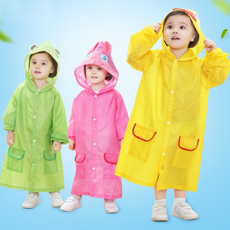 Kids child Waterproof Raincoat Children Cartoon Animal Style Rainwear ...