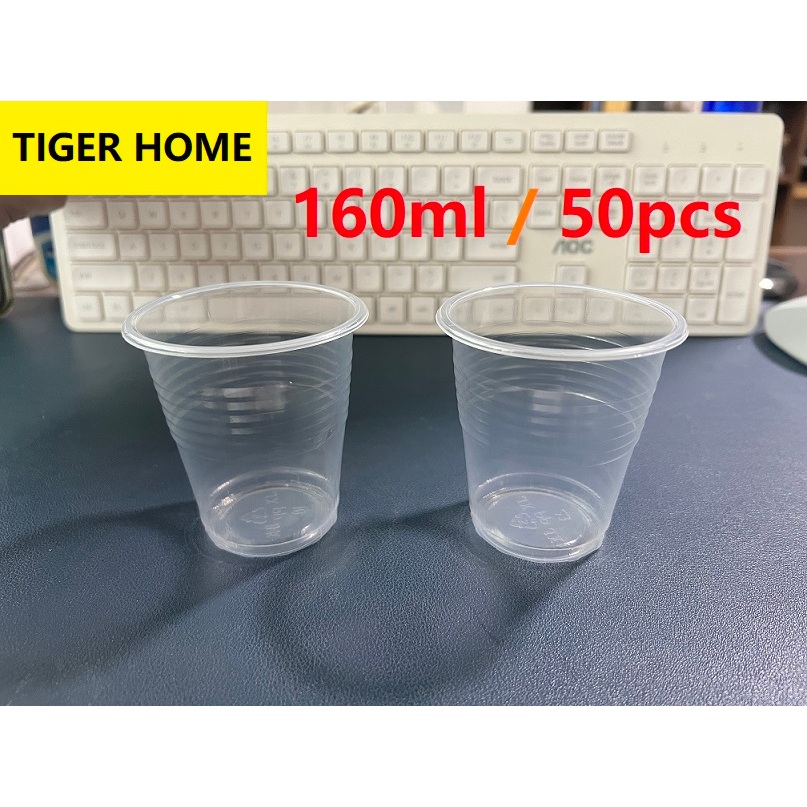 50pcs 160ml Disposable Plastic cups available choose from different ...