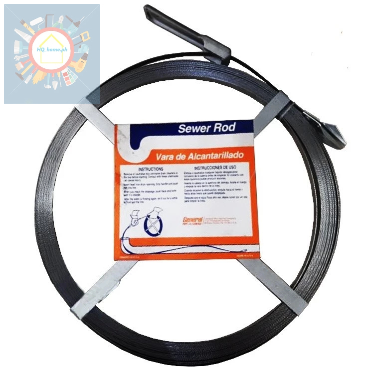 Sewer Rod Flat 15mm (1/2"x25ft, 3/4"x50ft) / Plehe / Drain Cleaner ...