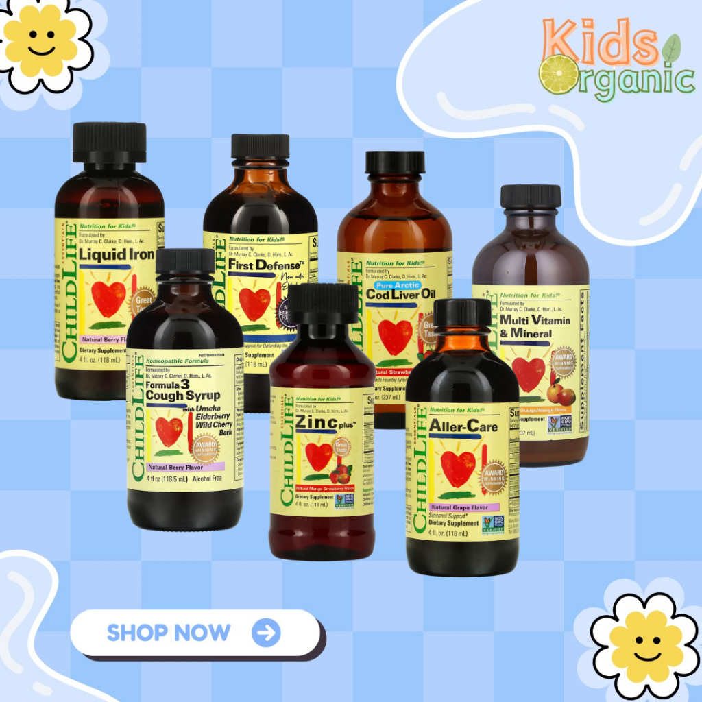 Kids Organic | ChildLife Essentials, Liquid Iron, Zinc Plus ...
