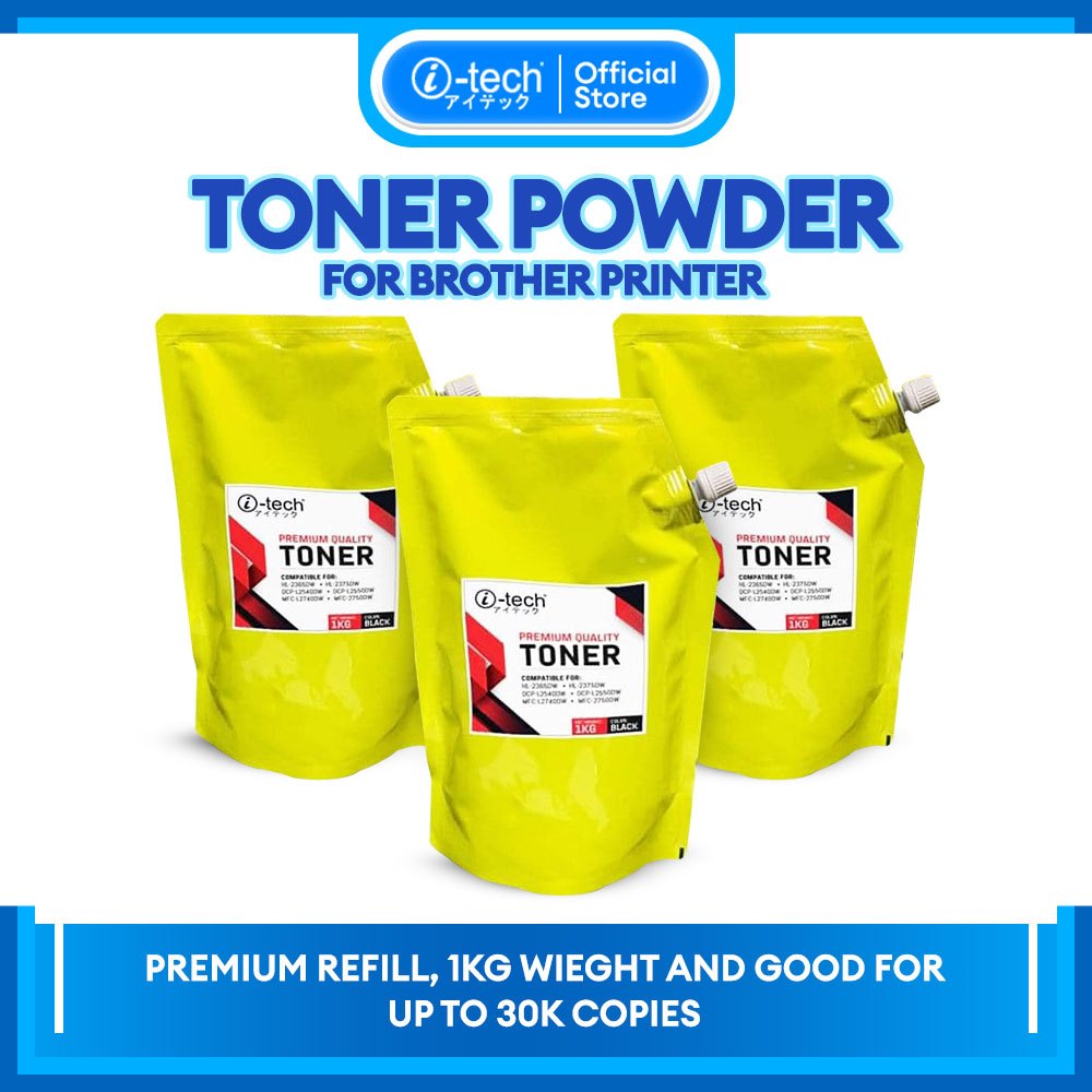 I-tech Toner Powder Refill for Brother Printer 1KG L2365DW L2540DW ...