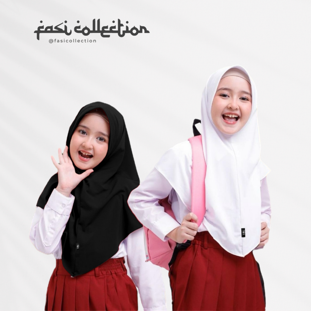 Fasi ALFARO Kids Instant Hijab Knitted For Children Grade School ...