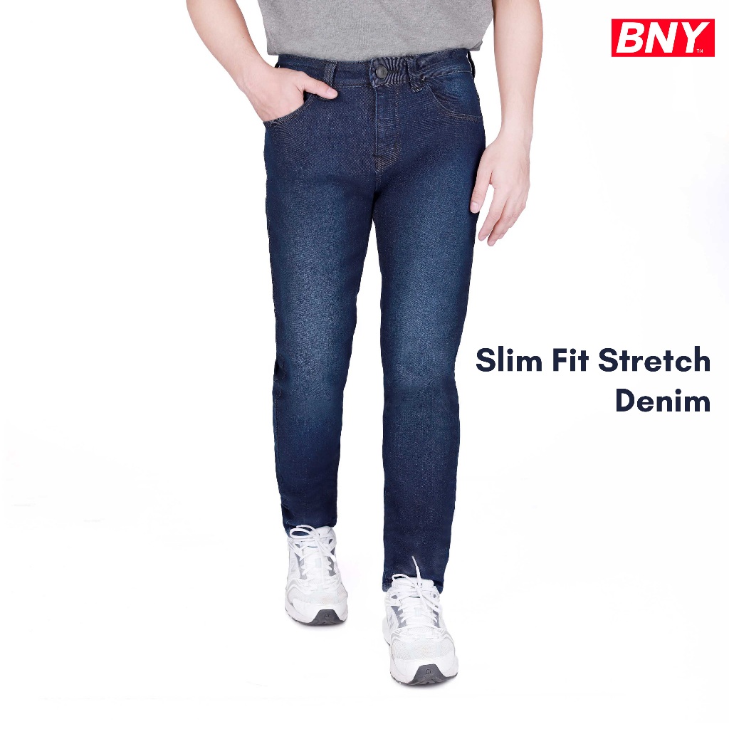 BNY Men's Slim Fit Stretch Denim Knits With Chemblast Wash (654 ...