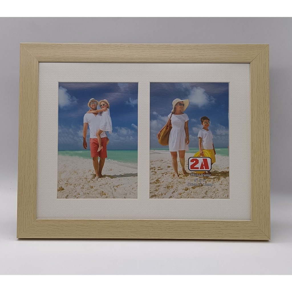 2A Picture Frames Wall Decoration Light and Dark Brown Frames 4R ...