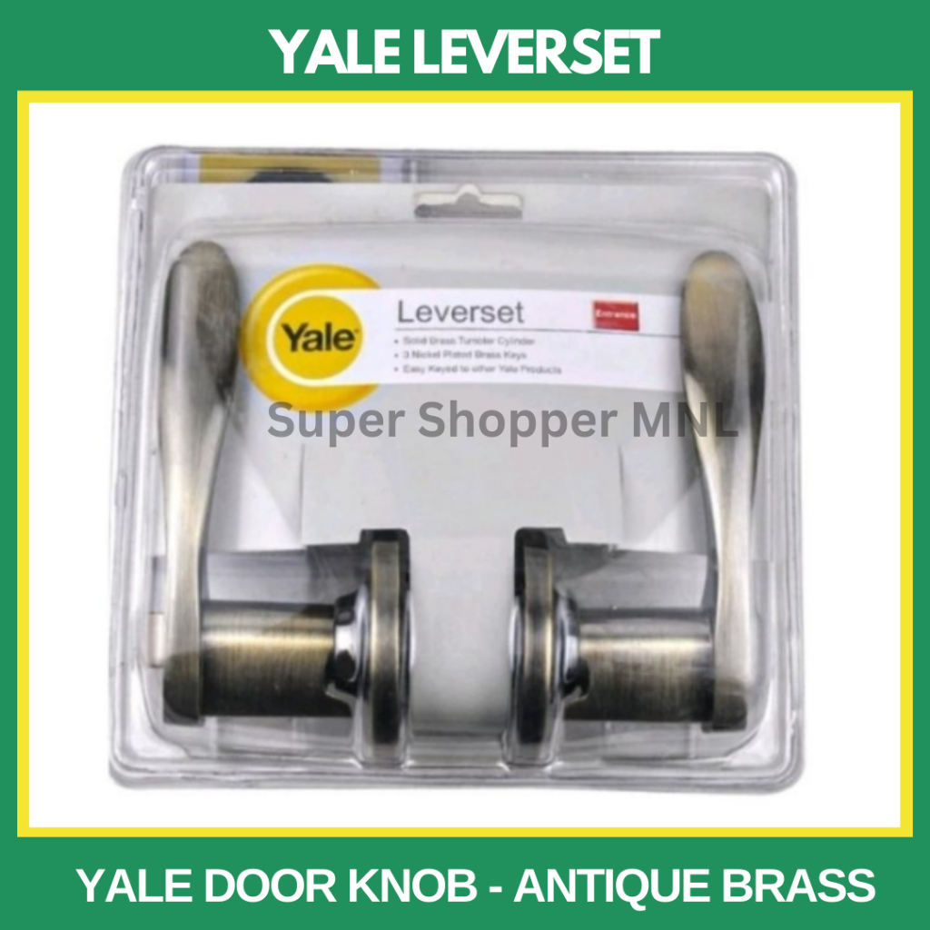 Yale Leverset Doorknob Lock Set | Shopee Philippines