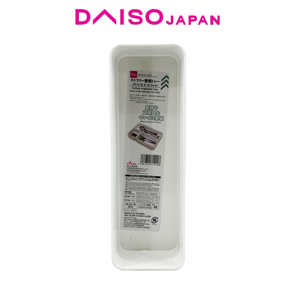 Daiso White Cutlery Organizer Tray (25.5cm) | Shopee Philippines