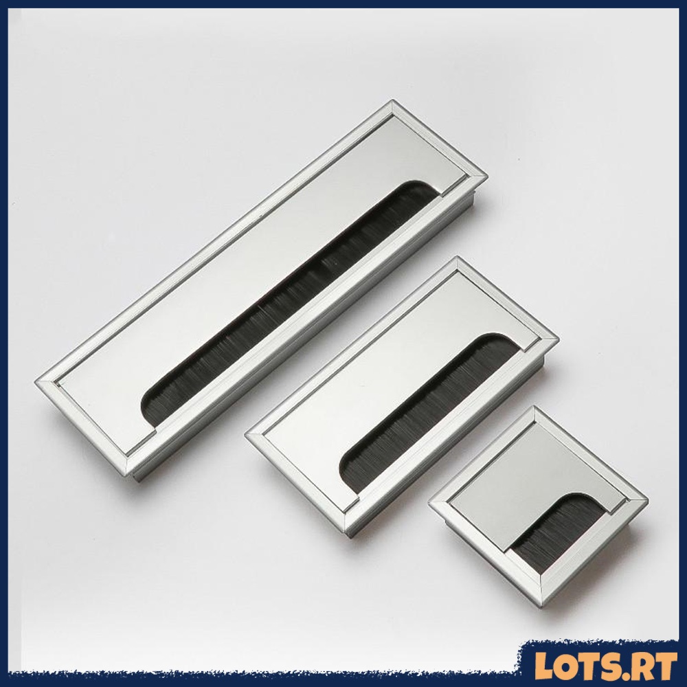 Multiple Sizes Rectangle Wire Cable Holder Grommet Hole Cover Aluminum ...