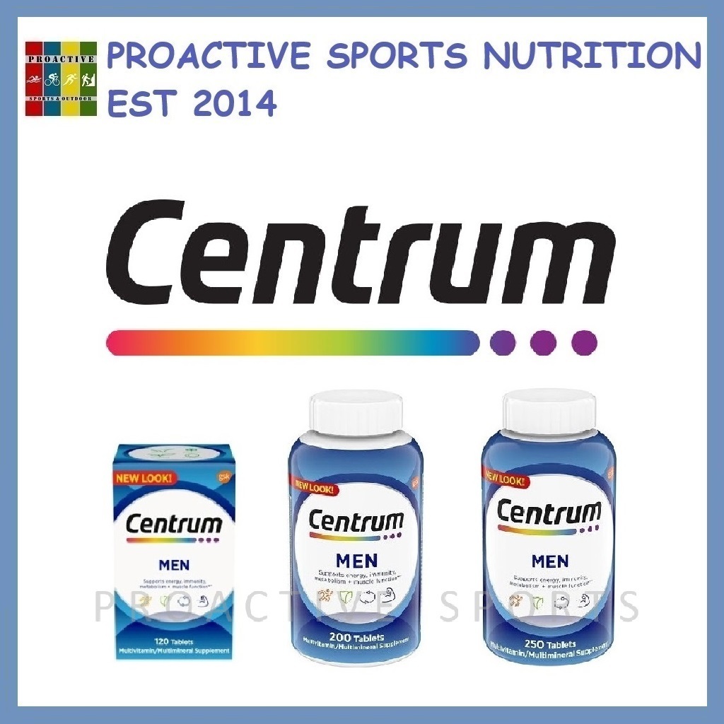 Centrum Men, 120/120+20/200/250 Tablets | Shopee Philippines