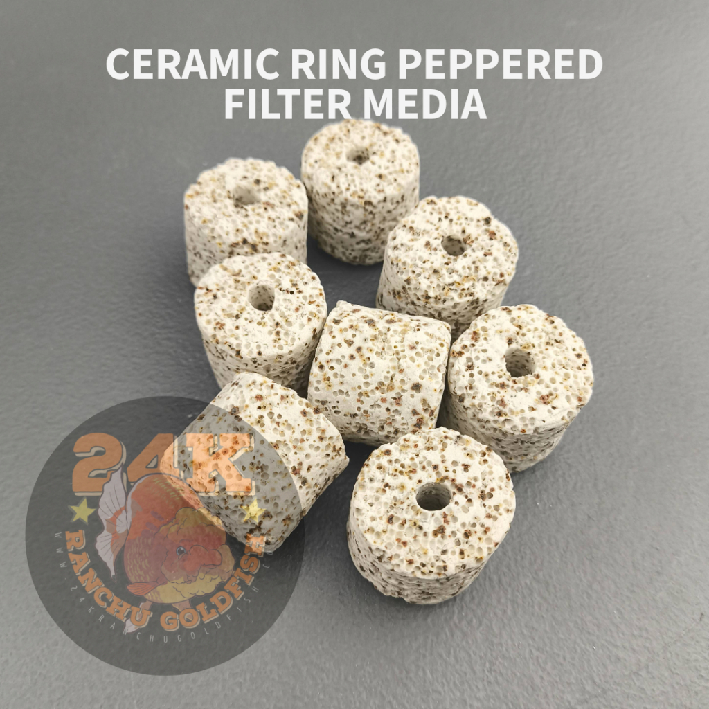 CERAMIC RINGS PEPPERED FILTER MEDIA FOR SUMP TANK, POND, FISH TANK, AND ...