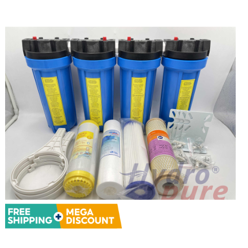 2/3/4 Stage 10 inch Deep Well Water Filter housing Complete Set WITH ...