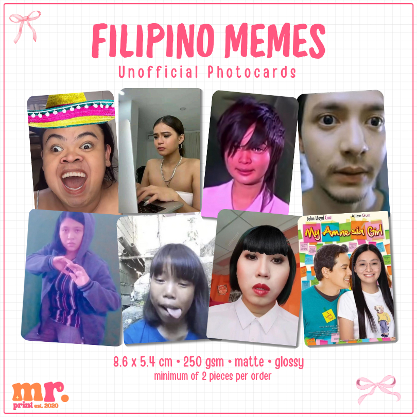 FILIPINO MEMES VOL 1 PHOTOCARD SELCA FUNNY MEMES MATTE AND GLOSSY ...