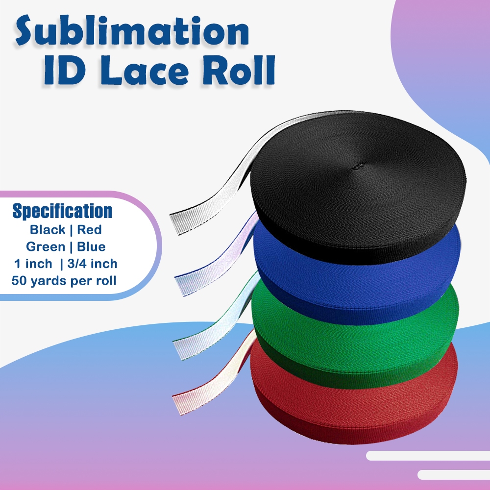 Sublimation Printable ID Lanyard for ID Lace Making (50 yards per roll ...