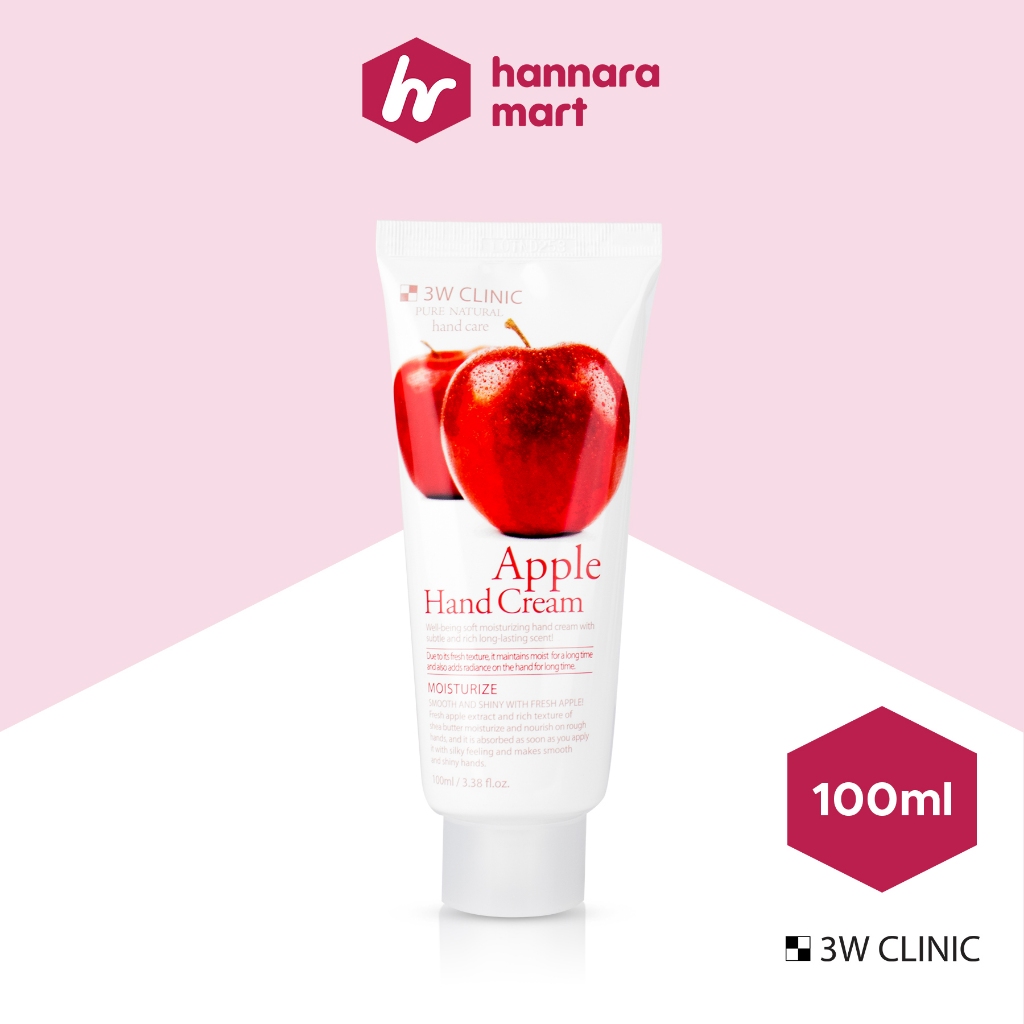 3W CLINIC Moisturizing Apple Hand Cream | Hannara Mart | Shopee Philippines