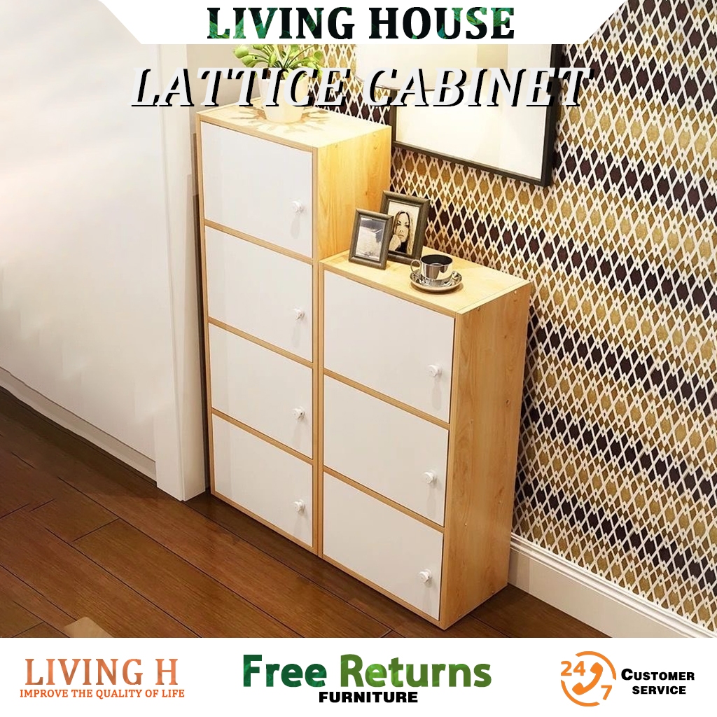 LIVING 4/5-Storey Bookshelf Simple Storage Cabinet Minimalist Bookcase ...