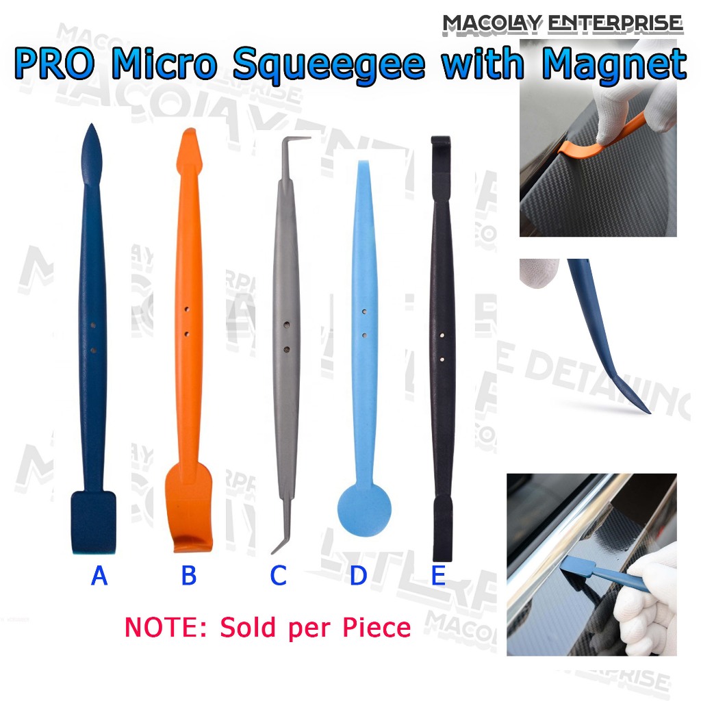 WR-008 PRO Micro Squeegee with Magnet Gasket Flat Slot TUCK Tool for PPF | Shopee Philippines