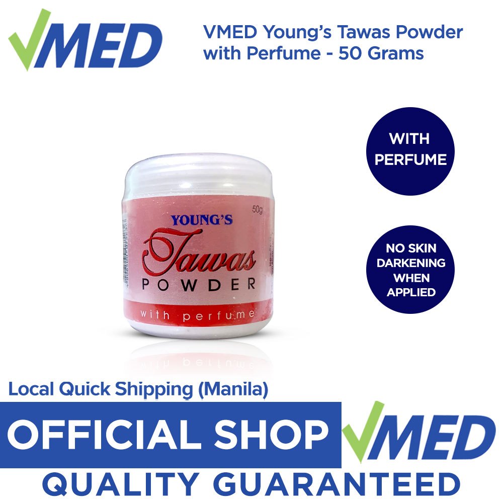 VMED Young's Tawas Powder with Perfume 50g - 1pc Only | Shopee Philippines