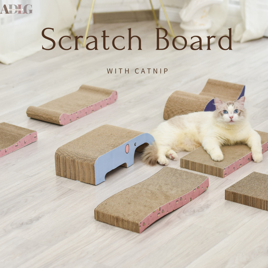 Cat Kitten Cardboard Scratch Board with Catnip | Shopee Philippines
