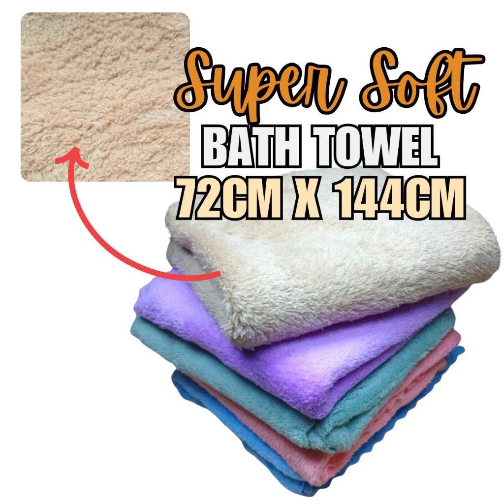Super Soft Korean BATH TOWEL (72CM X 144CM) | Shopee Philippines