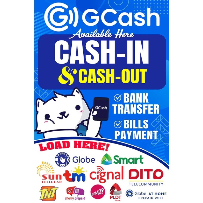 G-Cash Laminated/Sintra Top Signage Sintra Board: Enhance Cash In and ...