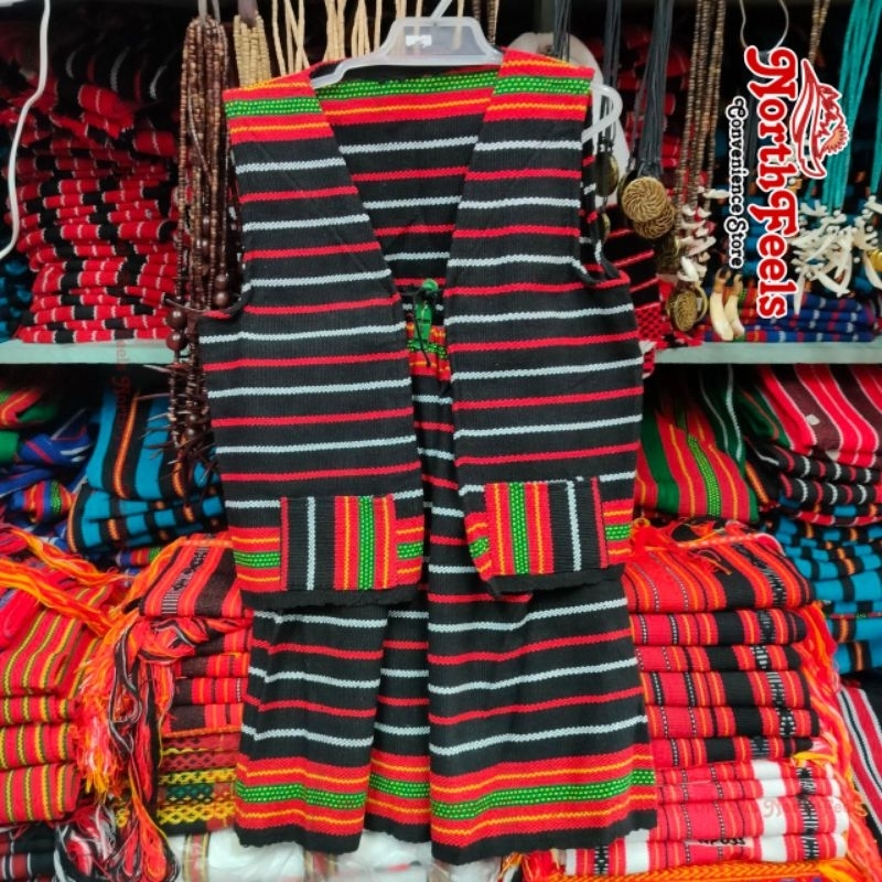 (Set) Kids Igorot Ethnic Attire - Girl Binnalit Costume | Inabel ...