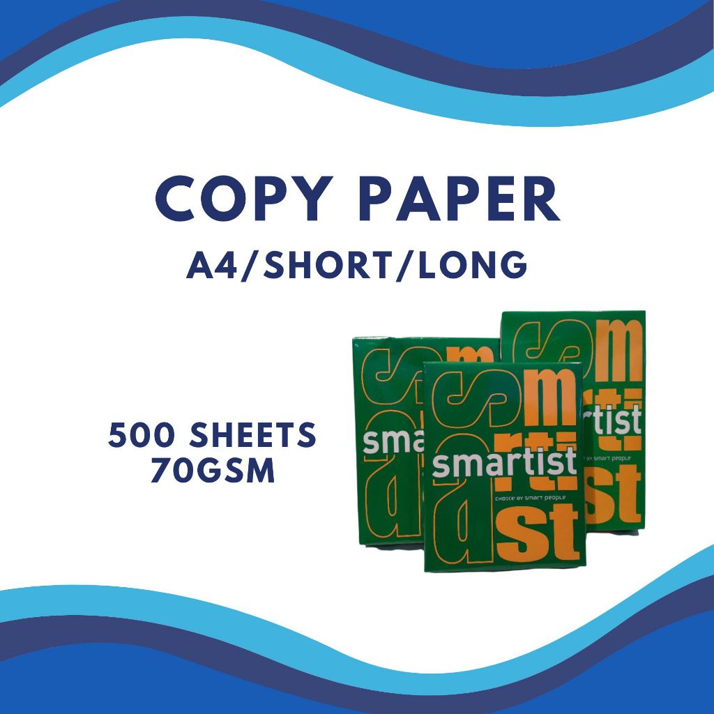 Smartist Copy Paper | Bond Paper - Short / Long / A4 (500 sheets ...