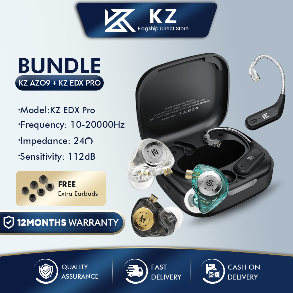 KZ EDX Pro Dynamic IEM Wireless Earphone with KZ AZ09 Upgrade Bluetooth ...
