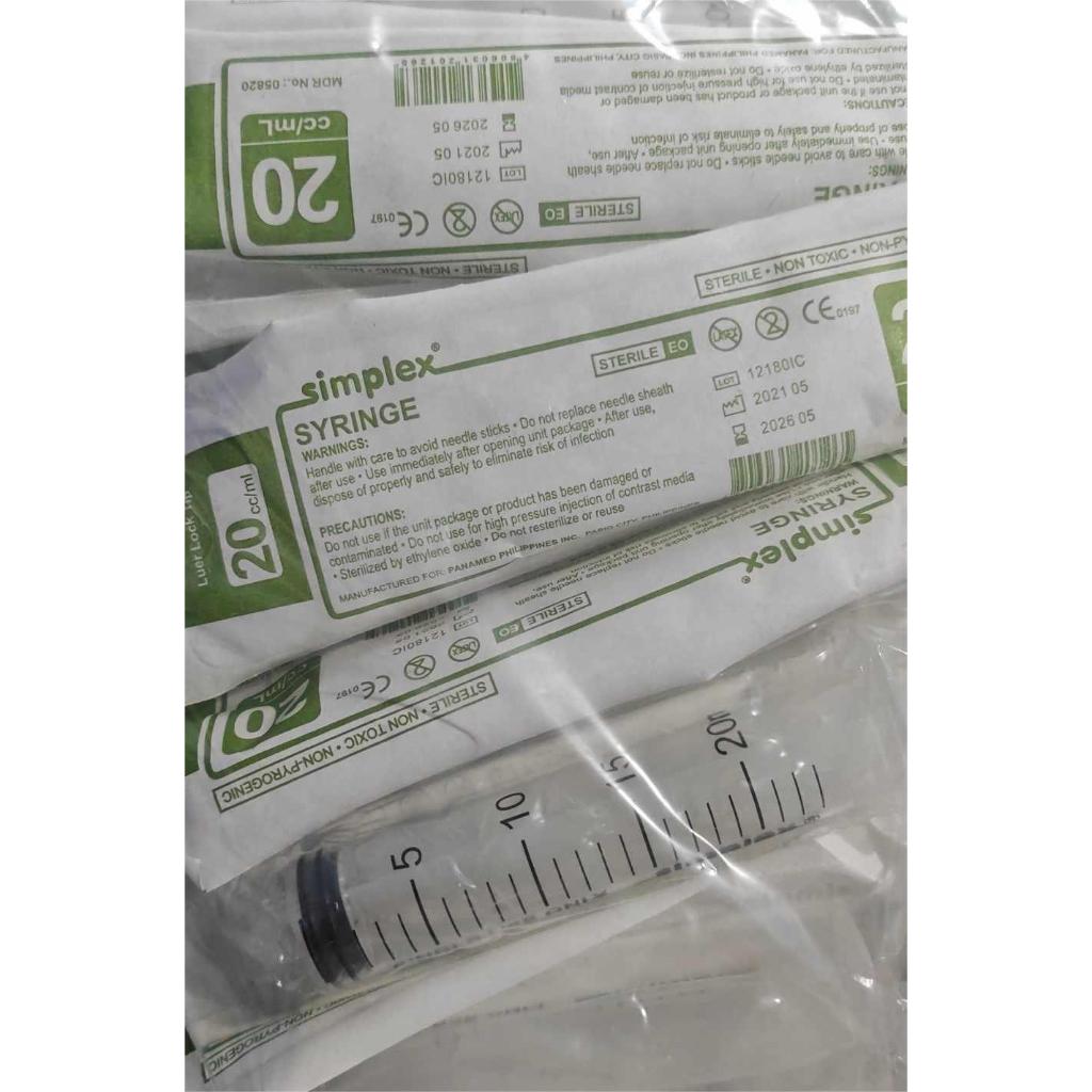 20CC SIMPLEX SYRINGE | Shopee Philippines