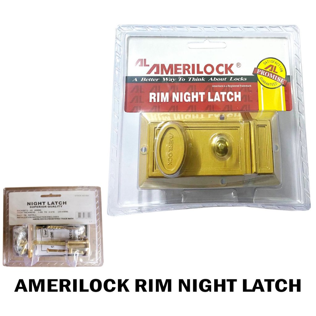 Amerilock Rim Night Latch gold | Shopee Philippines