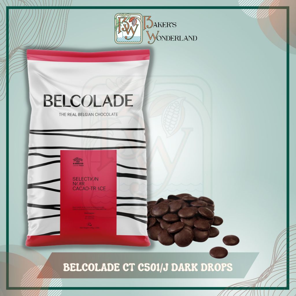 BELCOLADE 55% DARK SELECTION CACAO TRACE CHOCOLATE DROPS - 5KG | Shopee ...