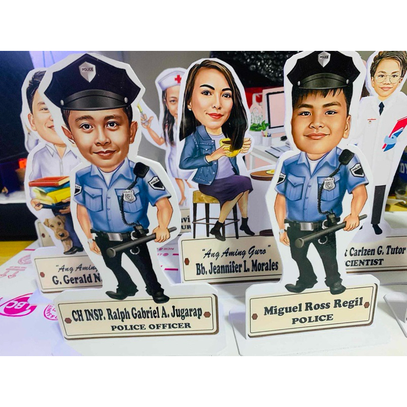 Personalized Sintra Board Caricature Standee/Pen Sleeve | Shopee ...