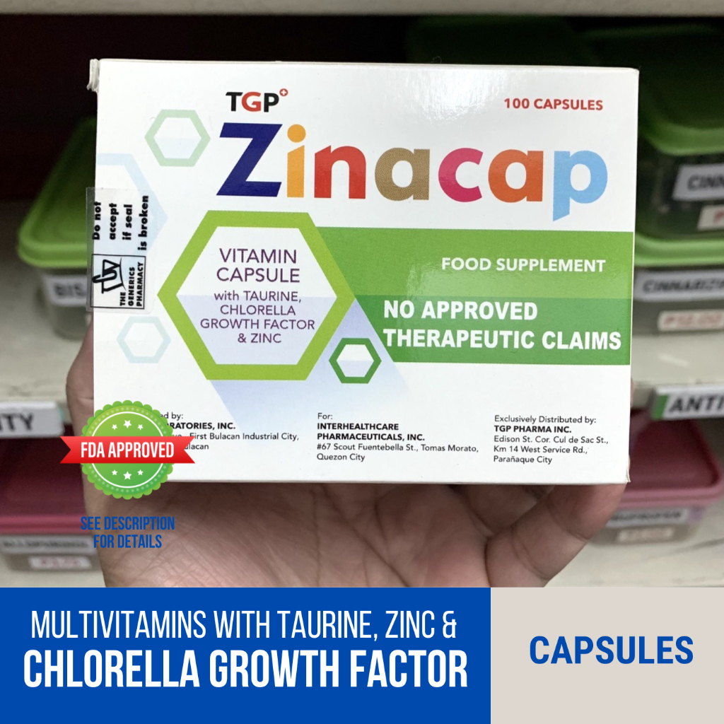 (Cherifer Adult Generic) Zinacap [Mvit + Taurine + Zinc + Chlorella CGF ...