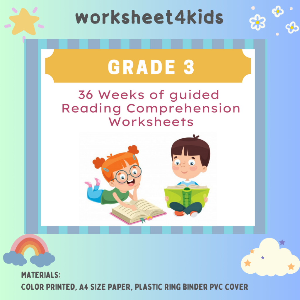 45, PAGES READING COMPREHENSION WORKBOOK GRADE 3 - 36 WEEKS GUIDED ...